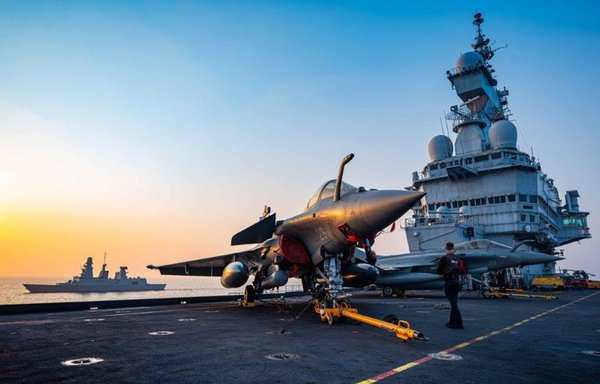 Charles de Gaulle strike group demonstrates power projection in Indian ...